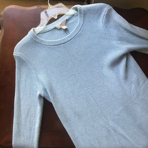 Michael Kors | Tops | Michael Kors Powder Blue Sweater | Poshmark